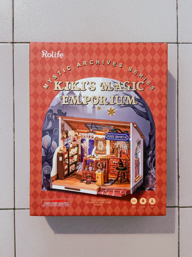 [ORIGINAL] Robotime Rolife Kiki's Magic Emporium DIY Mini House Kit ...