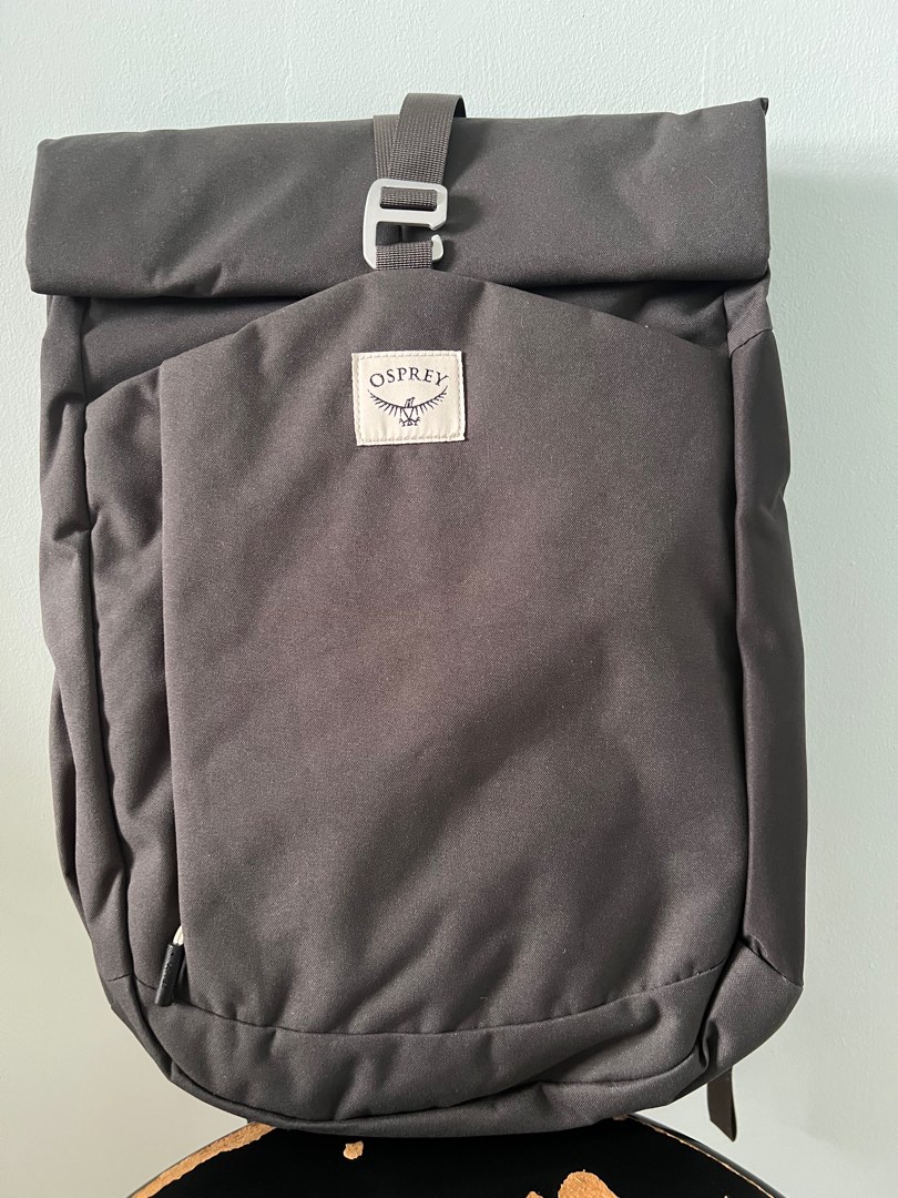 Arcane Roll Top Stonewash Black Backpack, Men's Fashion, Bags ...