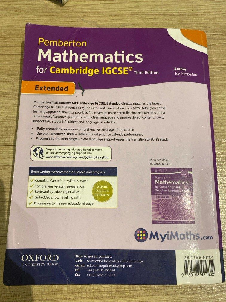 Pemberton Mathematics Extended for Cambridge IGCSE Third Edition, Hobbies & Toys, Books ...