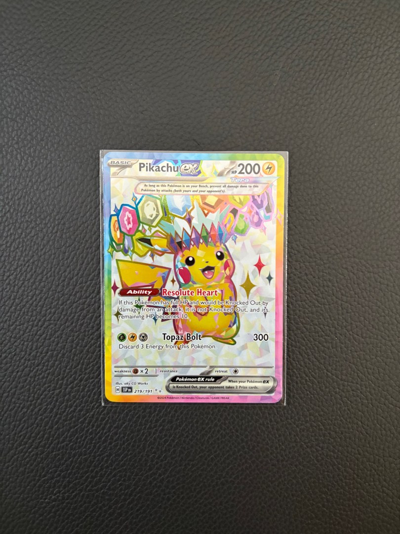 Pikachu EX 219/191 - Surging Sparks, Hobbies & Toys, Toys & Games on ...
