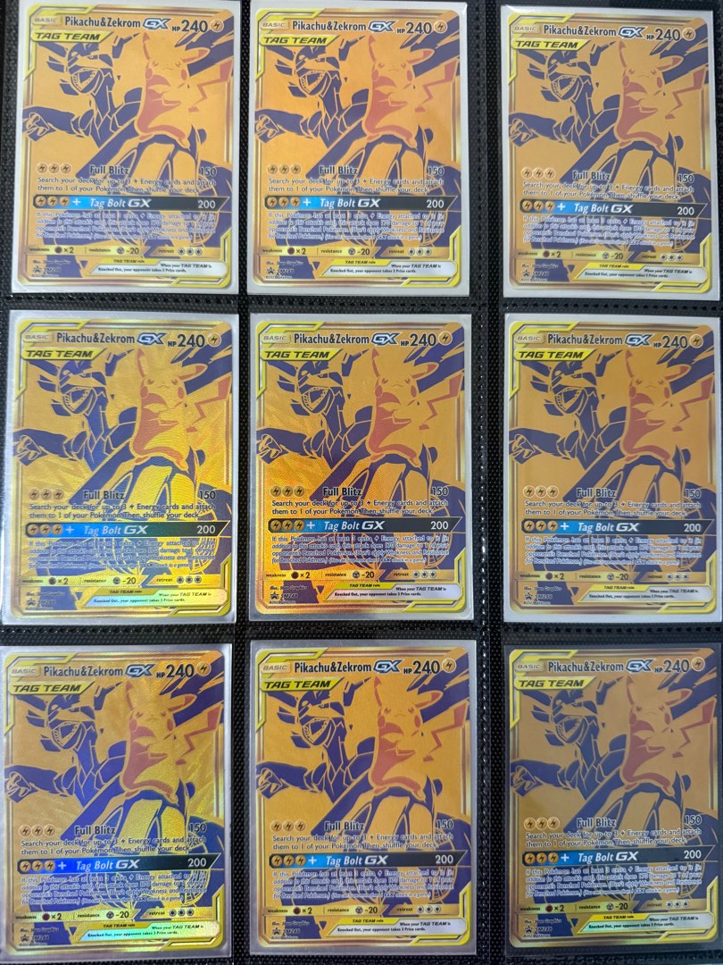 Pokemon TCG Pikachu & Zekrom gx gold Pokemon card, Hobbies & Toys, Toys ...