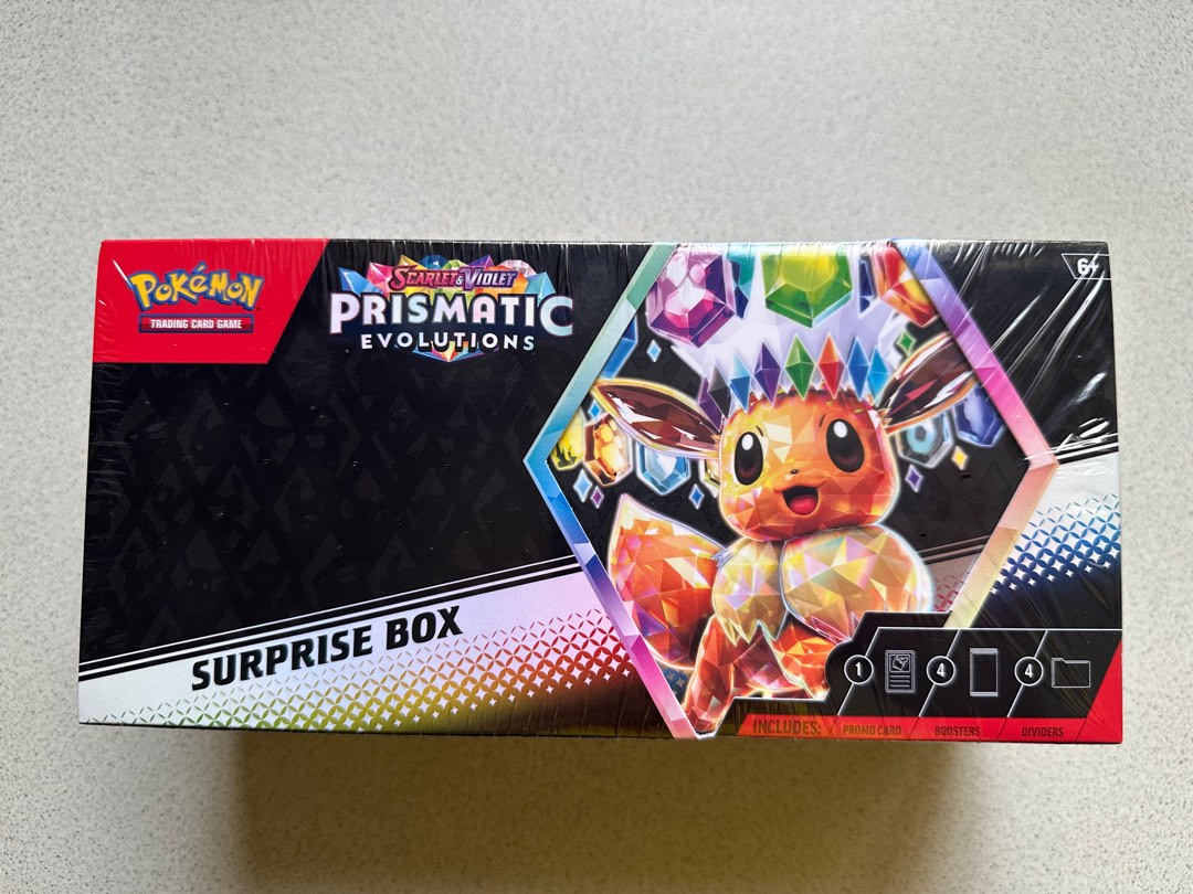 Pokémon Scarelet and Violet Prismatic Evolutions Surprise Box, Hobbies ...