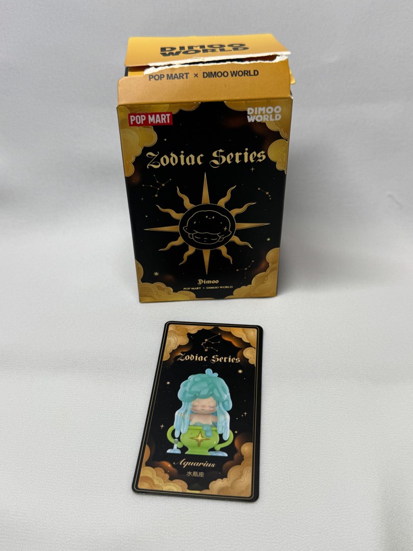 AUTHENTIC POP MART x DIMOO WORLD Zodiac Series Aquarius, Hobbies & Toys ...