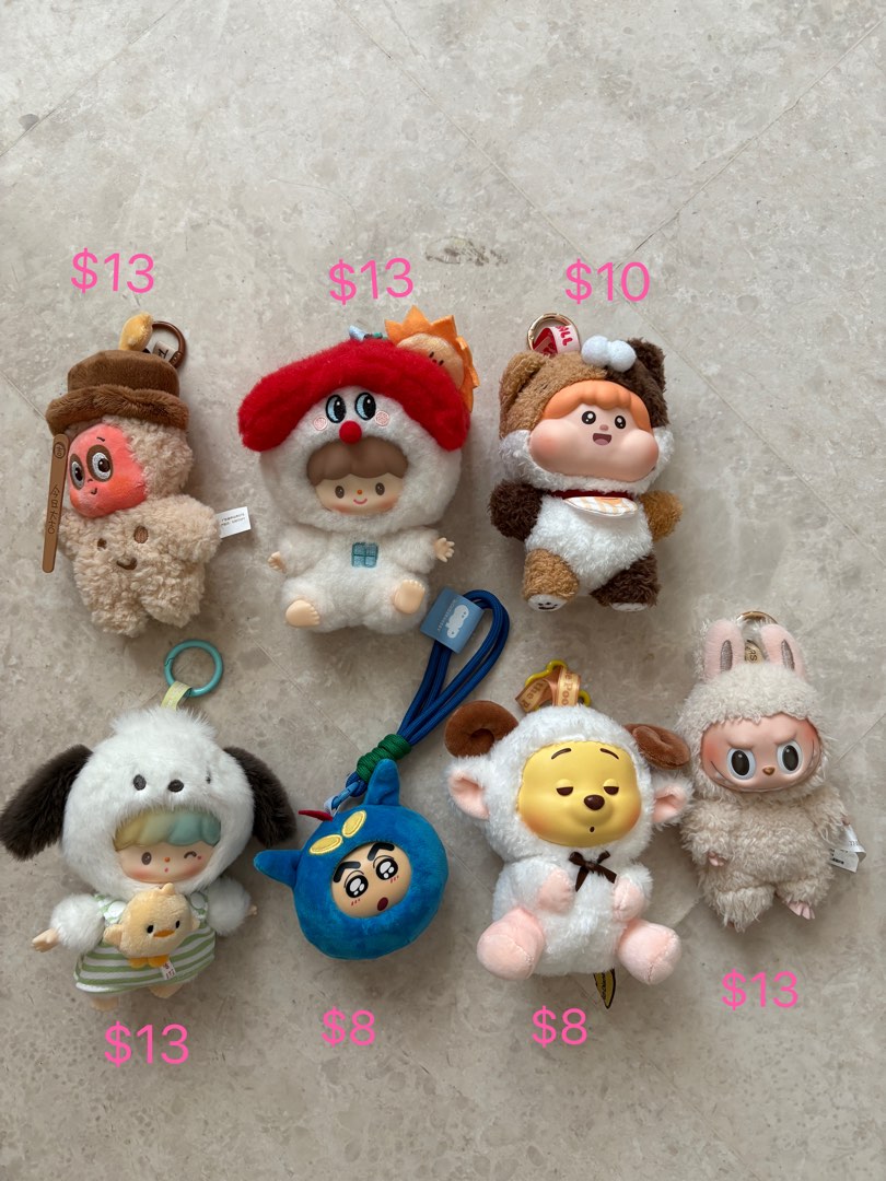 popmart Plushie Keychains clearance, Hobbies & Toys, Toys & Games on ...