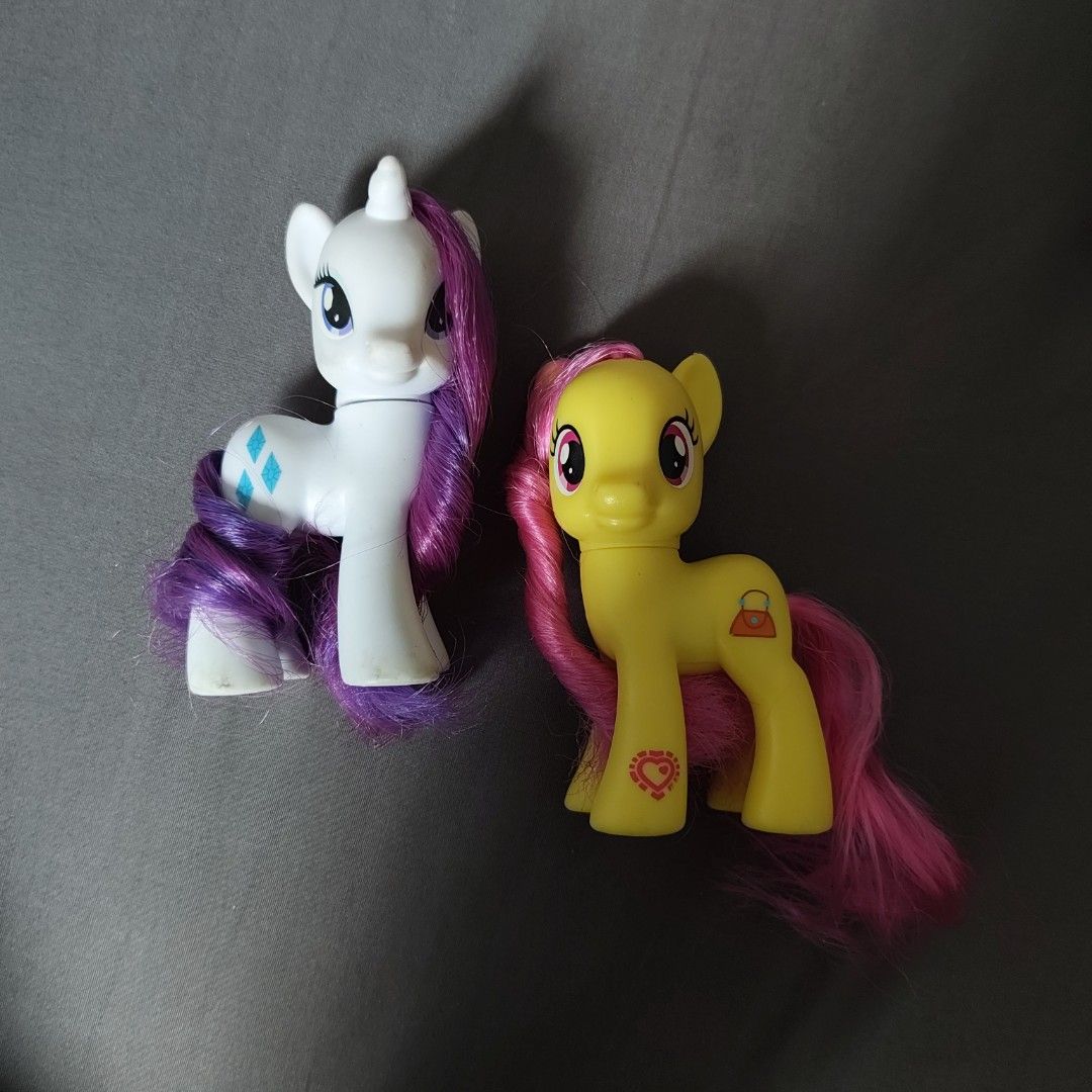 Rarity and pursey pink, My little pony brushables (Rare), Hobbies ...