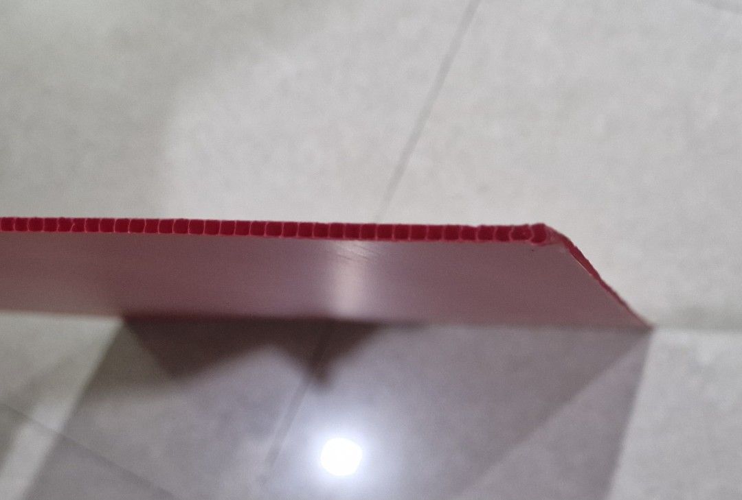 Red Corrugated Plastic Sheet 75.5 x 50cm, Furniture & Home Living, Home ...