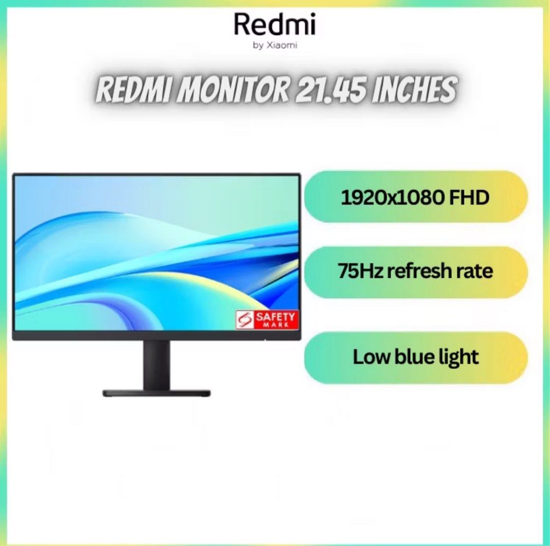 Redmi Monitor 21.45 Inches - FHD, 75Hz, Computers & Tech, Parts ...