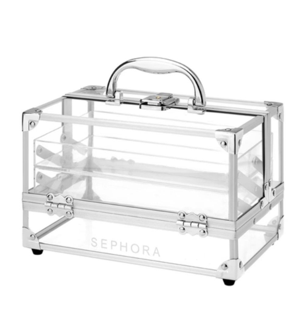 sephora silver makeup case