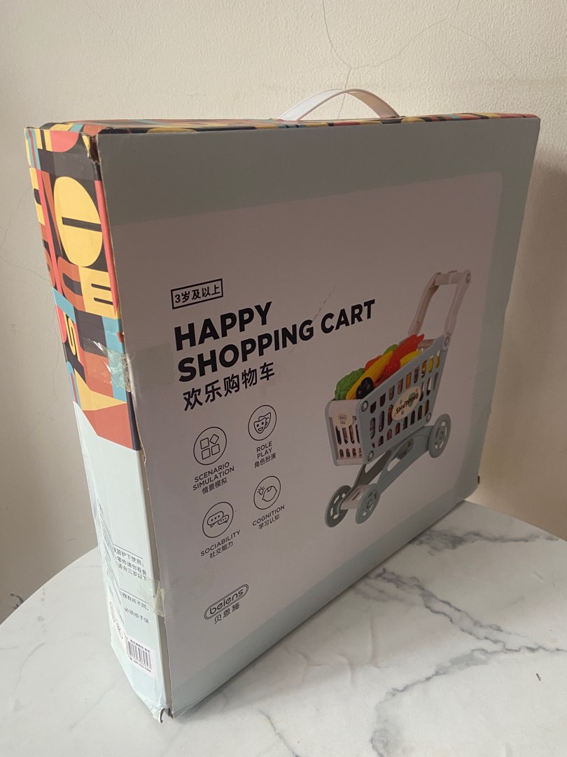 Shopping Cart Toy Trolley Mainan Keranjang Belanja Anak, Bayi & Anak ...