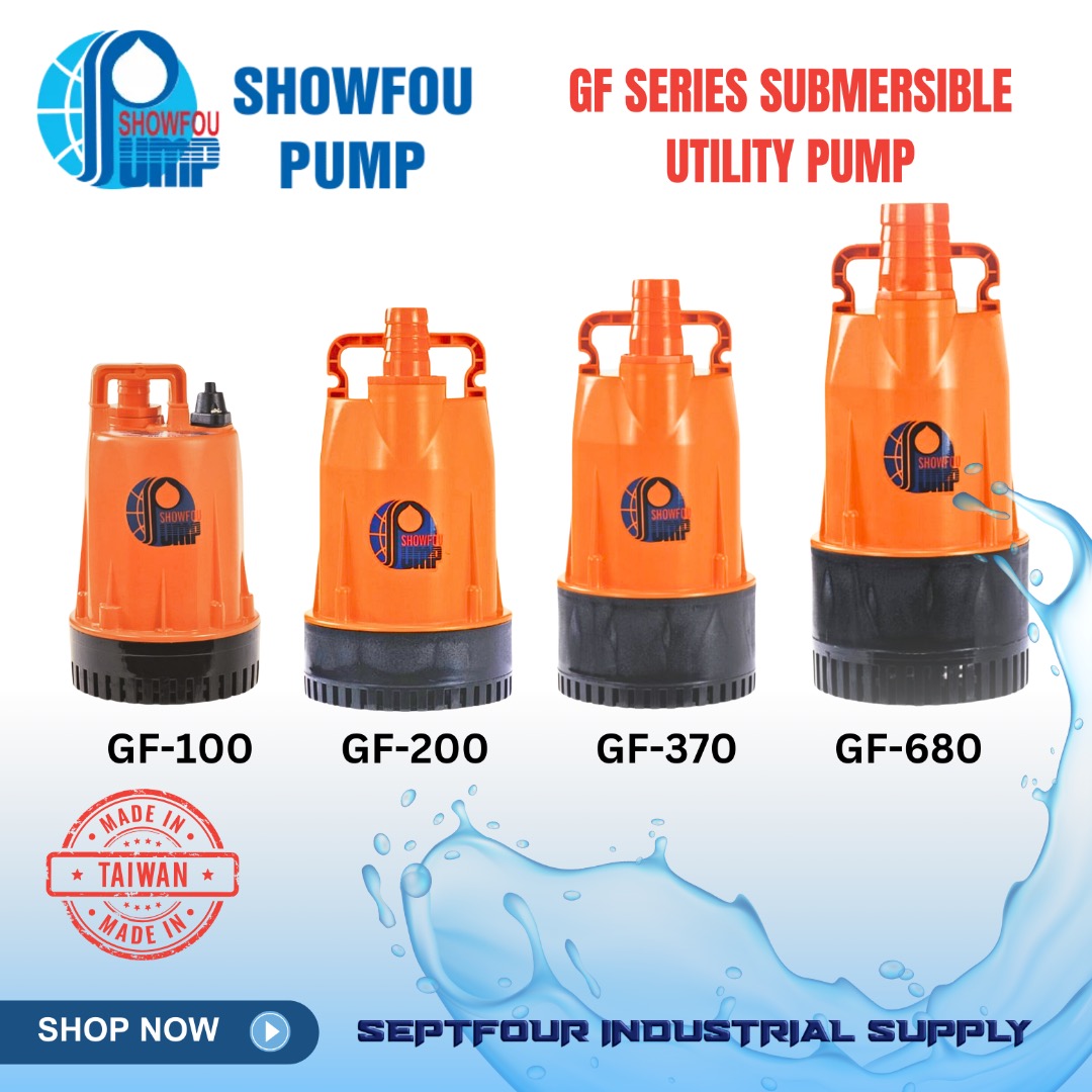 SHOWFOU (GF) SERIES SUBMERSIBLE/UTILITY PUMP - CLEAN WATER MADE IN ...