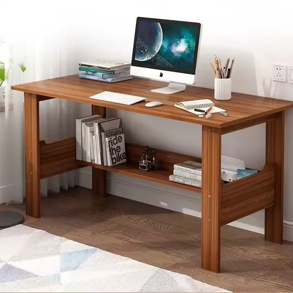 Study Desk With Shelf | Home Computer Table | Workstation Writing Desk ...