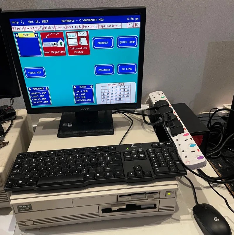 Tandy 2500RSX Vintage 386 Desktop (9MB RAM, 256MB Compact Flash Card ...