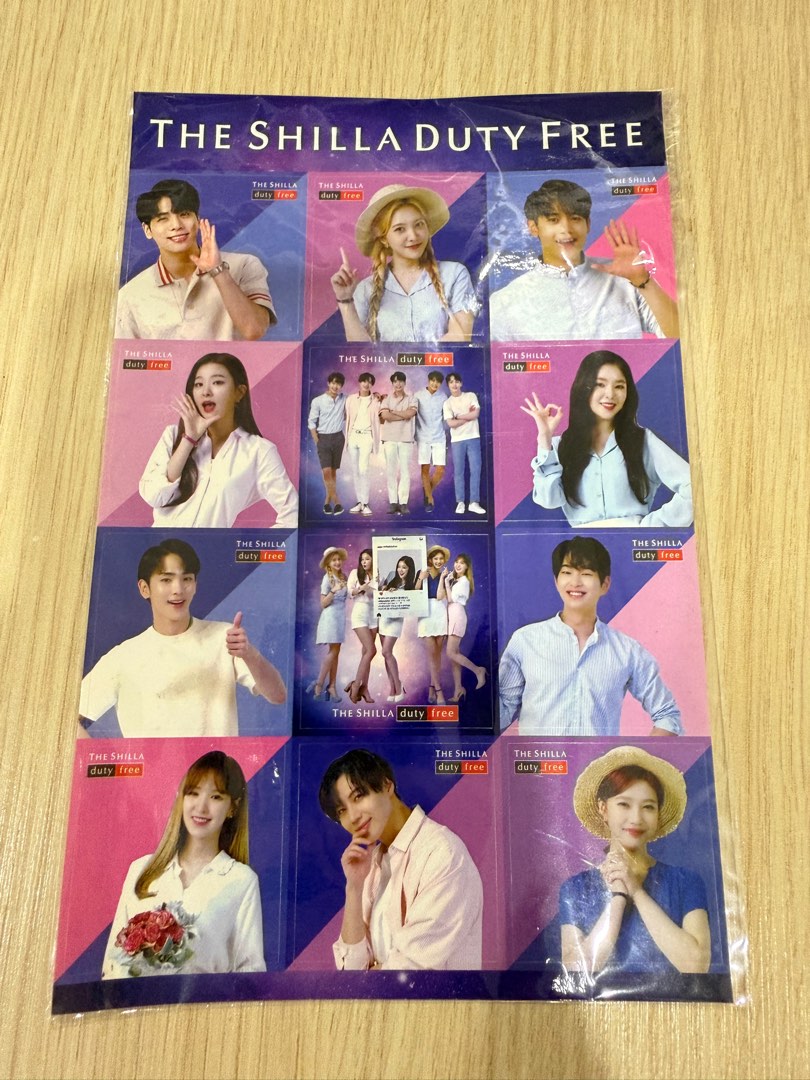 The Shilla Duty Free Kpop Stickers, Hobbies & Toys, Memorabilia ...