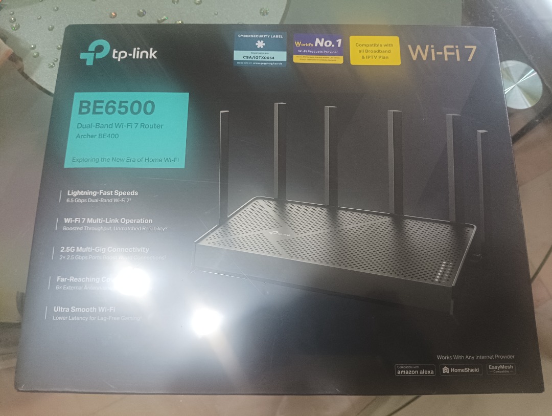 TP-Link BE6500 Wi-Fi 7 Router - Brand New, Computers & Tech, Parts & Accessories, Networking on ...