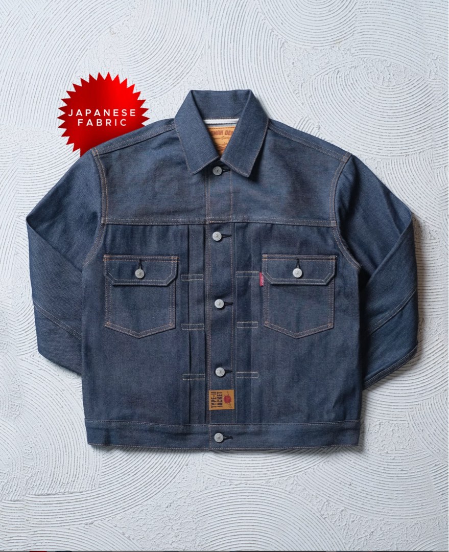 Type 2 denim jacket Wingman selvedge jeans kepala kain, Men's Fashion ...