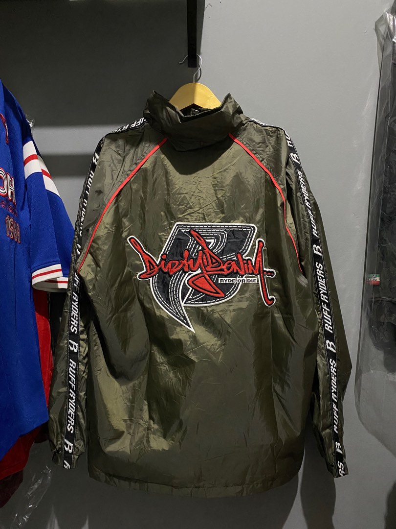 Windbreaker Ruff Ryders with hidden hodie not fubu ecko unltd jnco ...