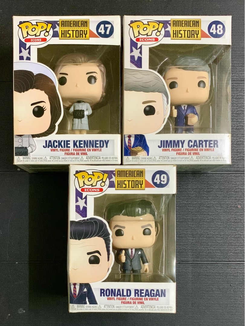 3 for P600 - Funko Pop! Icons: American History (Jackie Kennedy, Jimmy ...