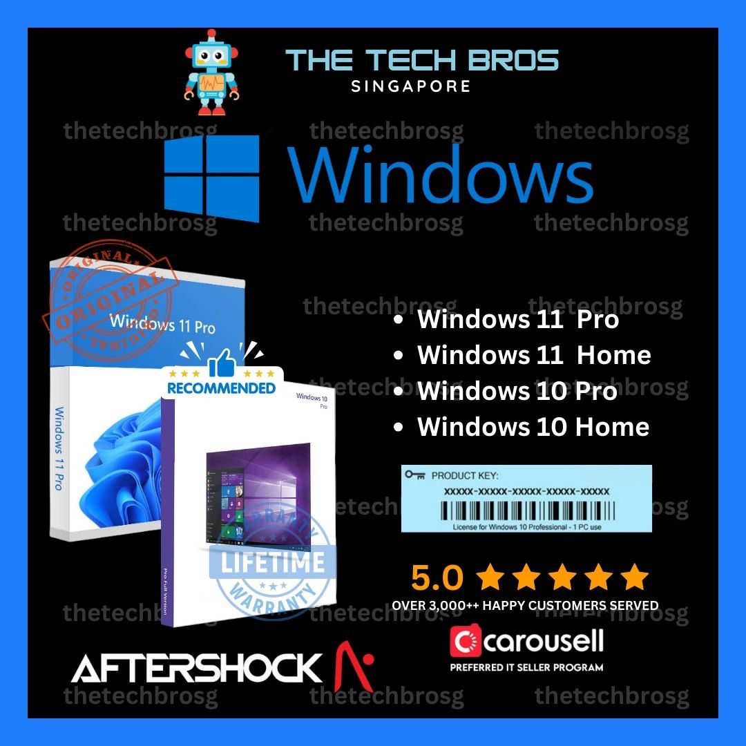 ⭐ Genuine Windows 10 / 11 Home / Pro / Enterprise / Education OS ...