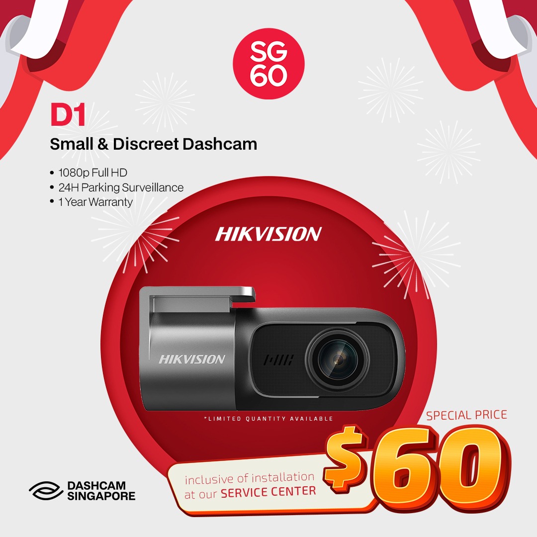 Affordable Car Dashcam (Front Only) | HikVision D1 | $60 Promo with ...