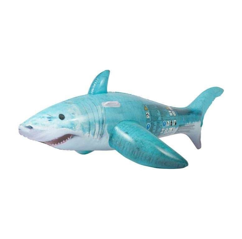 Anko Inflatable Shark Rider Kids Pool Float Inflatable Ride On Shark ...