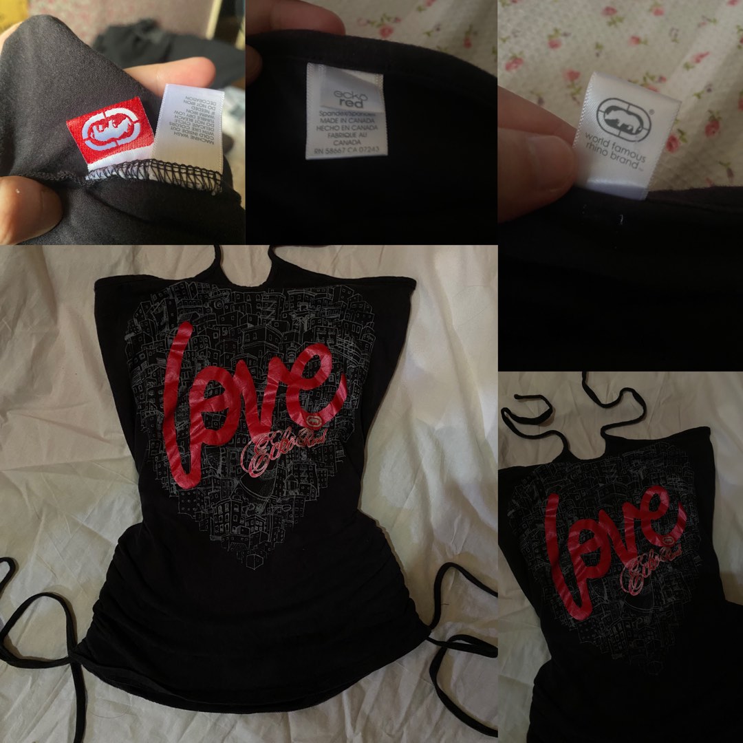 auth rare ecko red women's tube / halter top / ecko ul, Women's Fashion ...