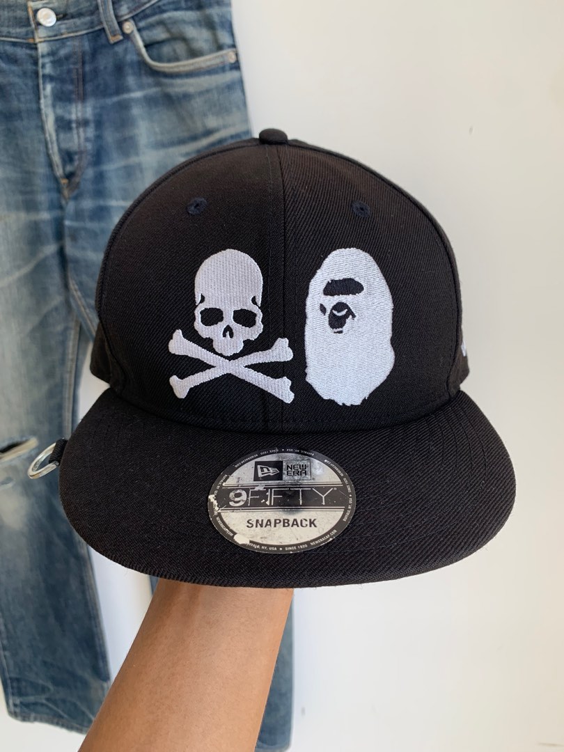 Authentic Bape x Mastermind Japan New Era Snapback, Men's Fashion ...