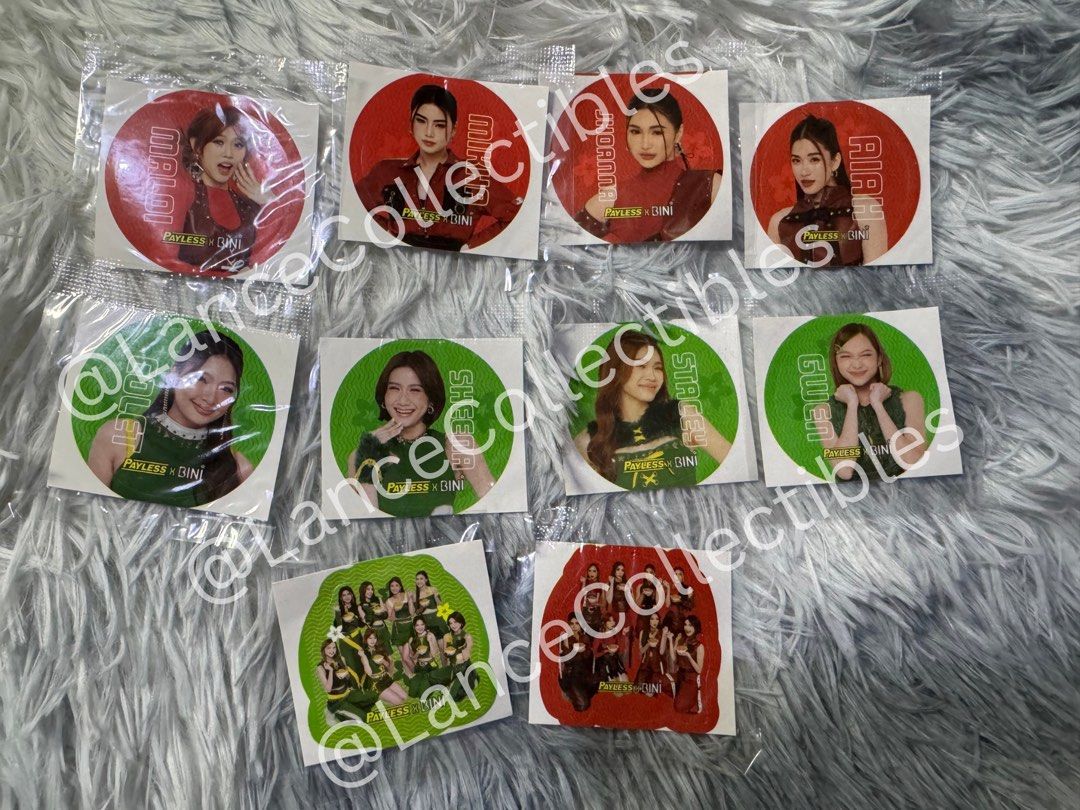 BINI X Payless stickers COMPLETE Set, Hobbies & Toys, Memorabilia ...