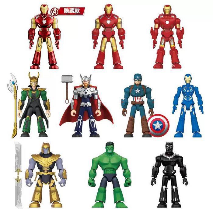 Blokees Marvel Avengers Volume 1 Iron Man Captain America Thor Hulk ...