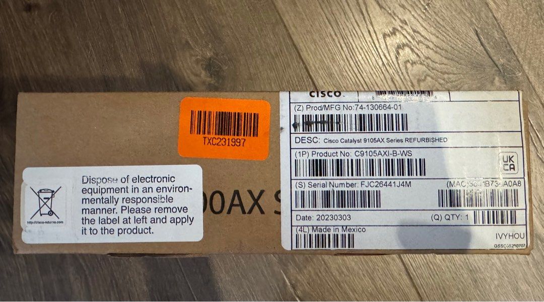 Cisco Catalyst 9105AXI ax Access Point/ router, 電腦＆科技, 電腦周邊及配件, Wifi及上網 ...
