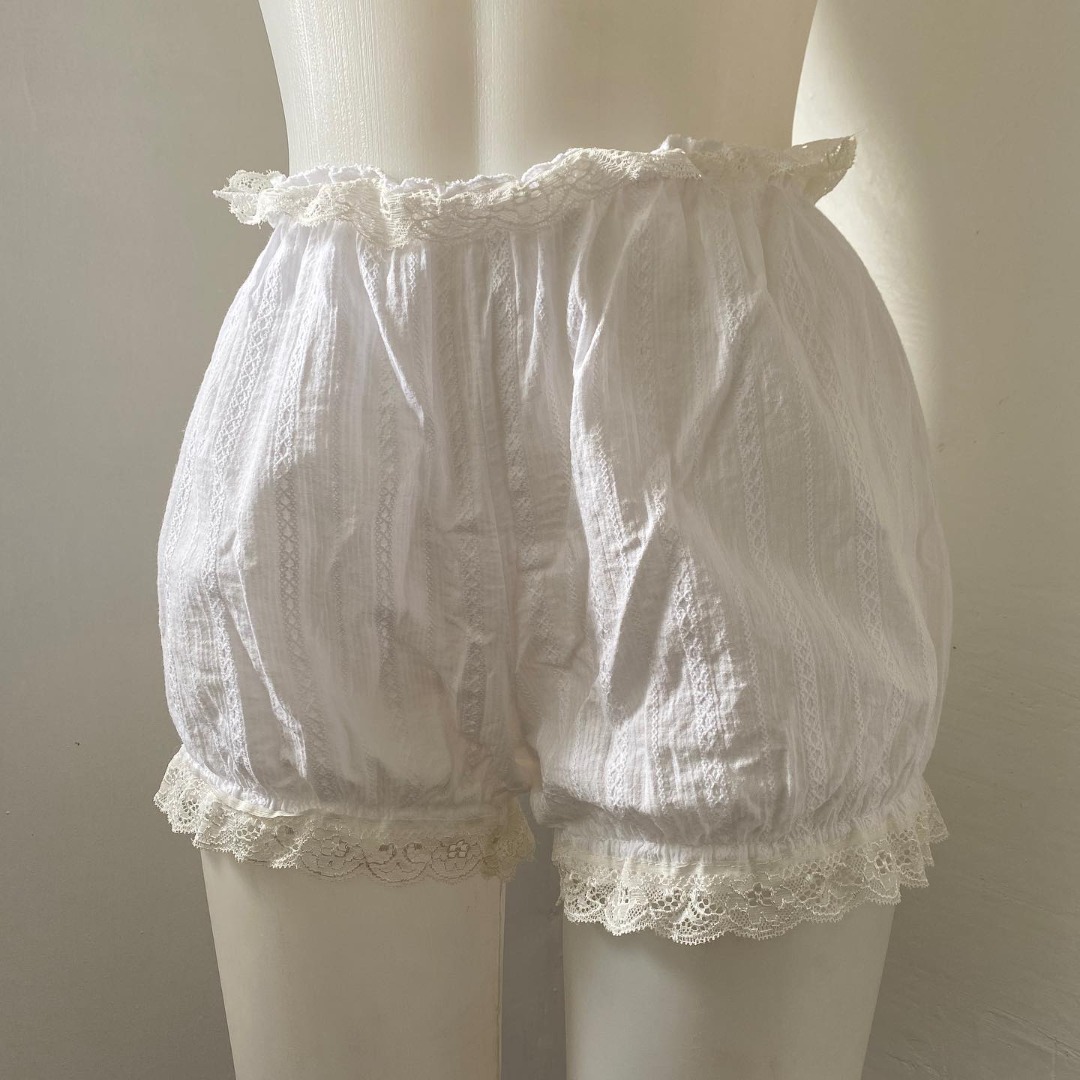 coquette white bloomers | coquette, soft femme, Women's Fashion ...