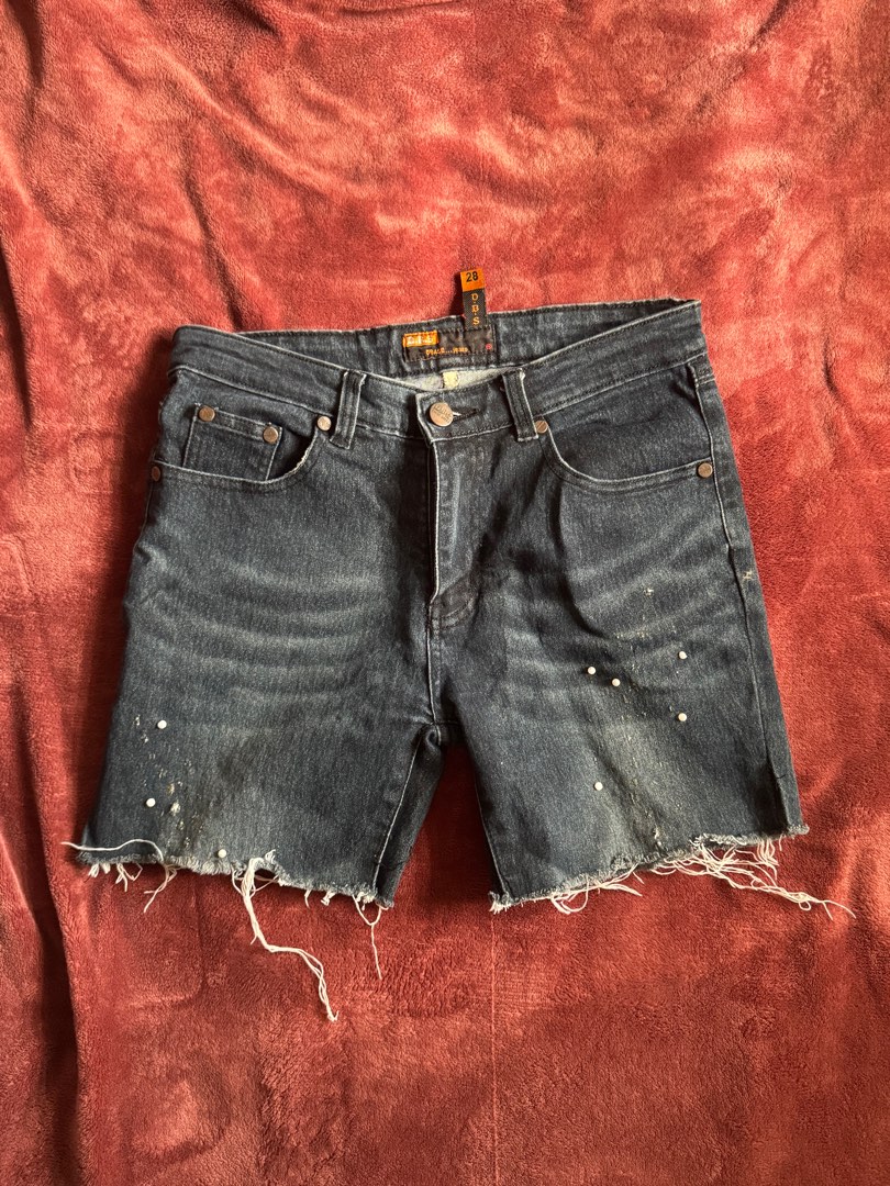 DBS Washed Jean Shorts in Dark Blue, Women's Fashion, Bottoms, Jeans on ...