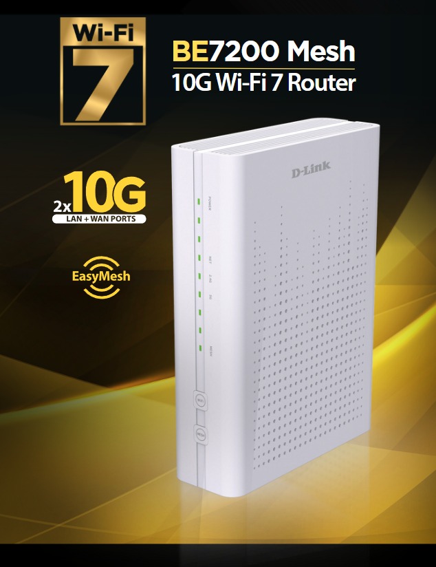 Dlink WIFI7 BE7200 Mesh Router, Computers & Tech, Parts & Accessories ...