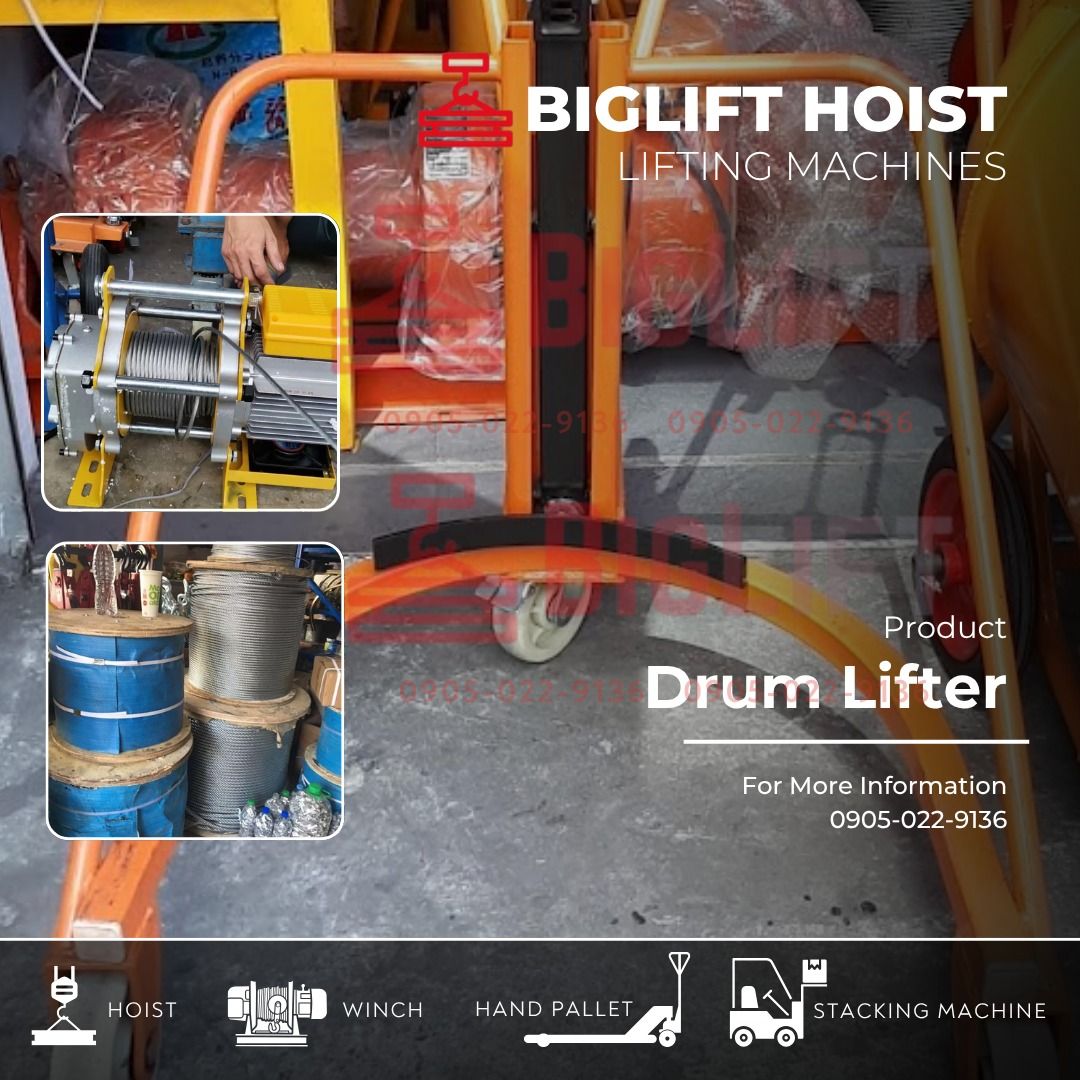 Drum Lifter - Spliced Wire Rope - 10mm GI Wire Rope - Turnbuckle ...