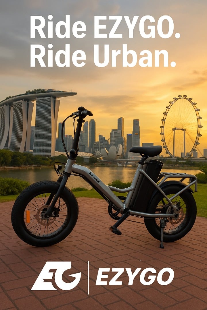 EZYGO Urban Flow Electric Bicycle Ebike | 48V 19.2AH | LTA Approved and ...