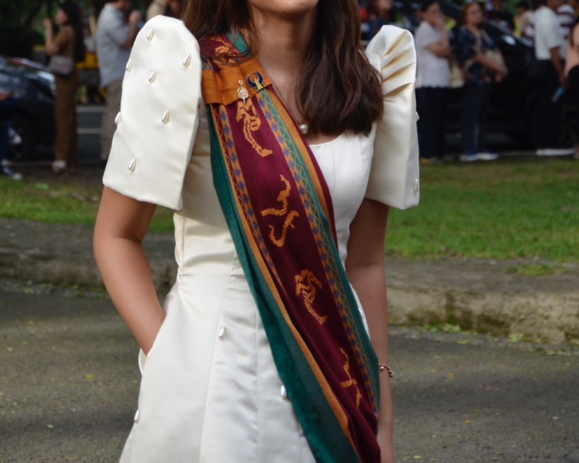 FOR RENT: filipiniana graduation dress with pearl detail pockets, Women ...