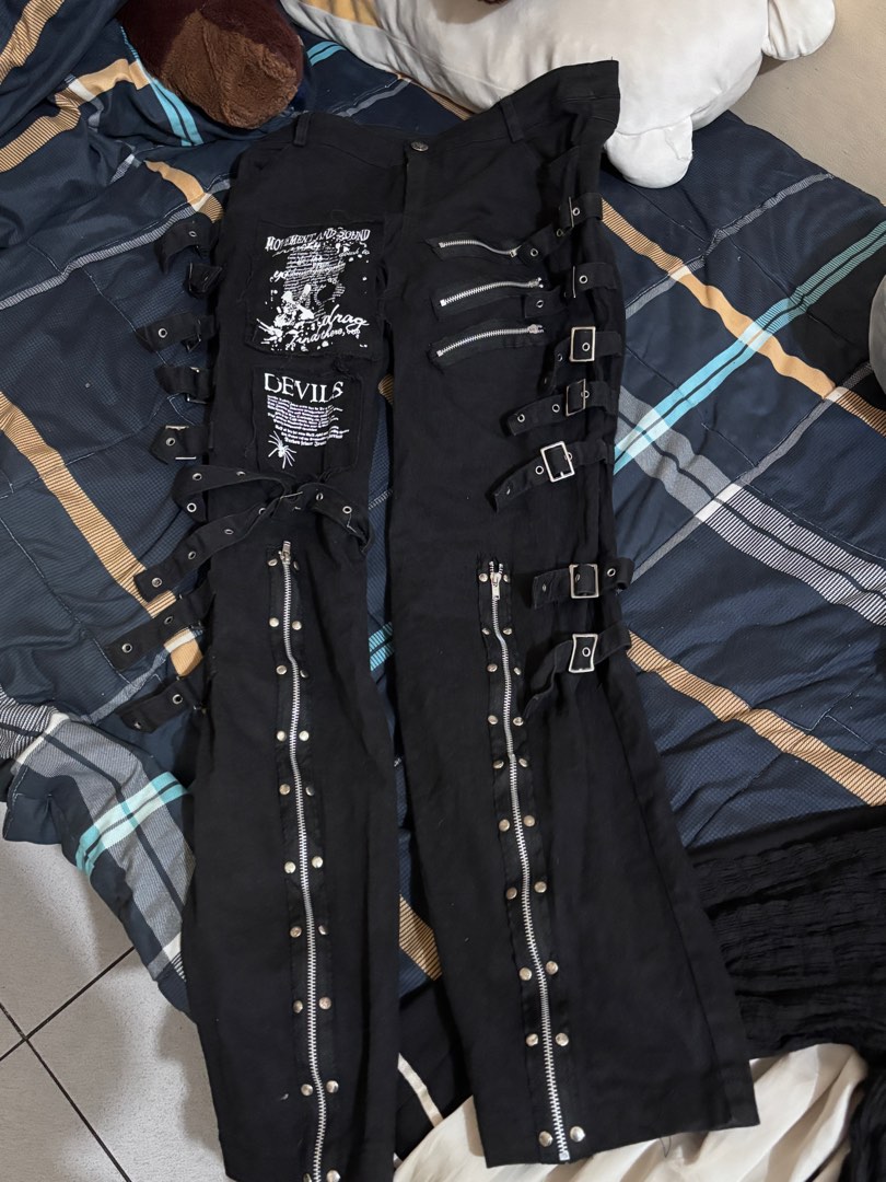 TAKE BOTH vkei punk bondage pants and cecil mcbee jacket, Women's ...