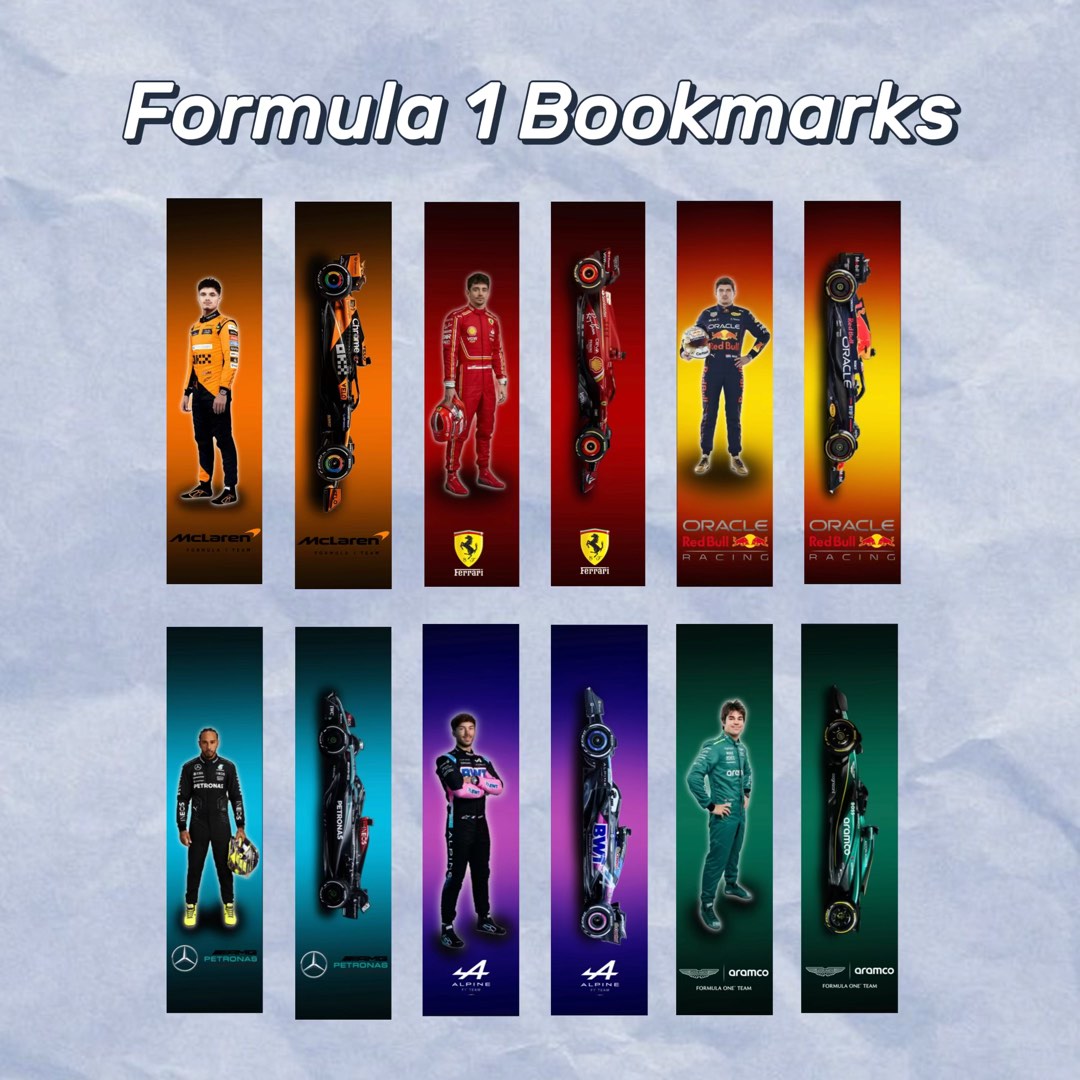 Formula one bookmarks, Hobbies & Toys, Books & Magazines, Storybooks on ...
