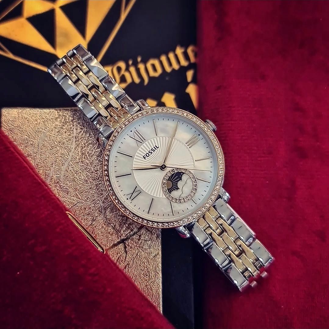 Fossil ES5166 Jacqueline Sun Moon Multifunction in Two-Tone Gold ...