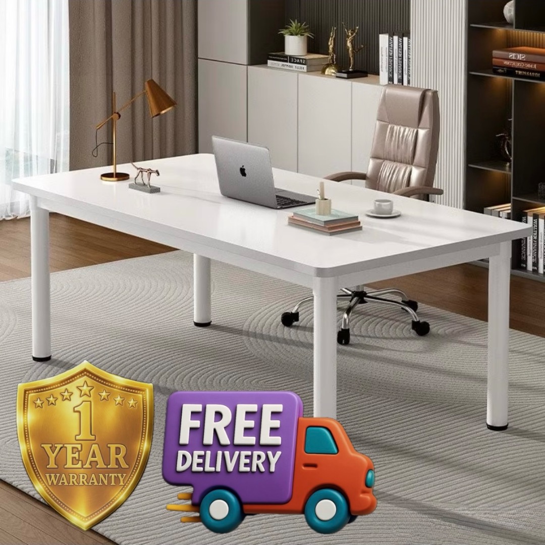 [FREE DELIVERY] Large Office Table | Minimalist Work Table | Modern ...