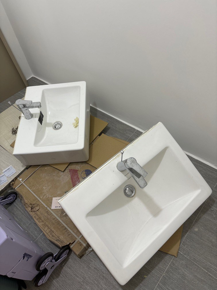 HDB Sink (Johnson Suisse), Furniture & Home Living, Bathroom & Kitchen ...
