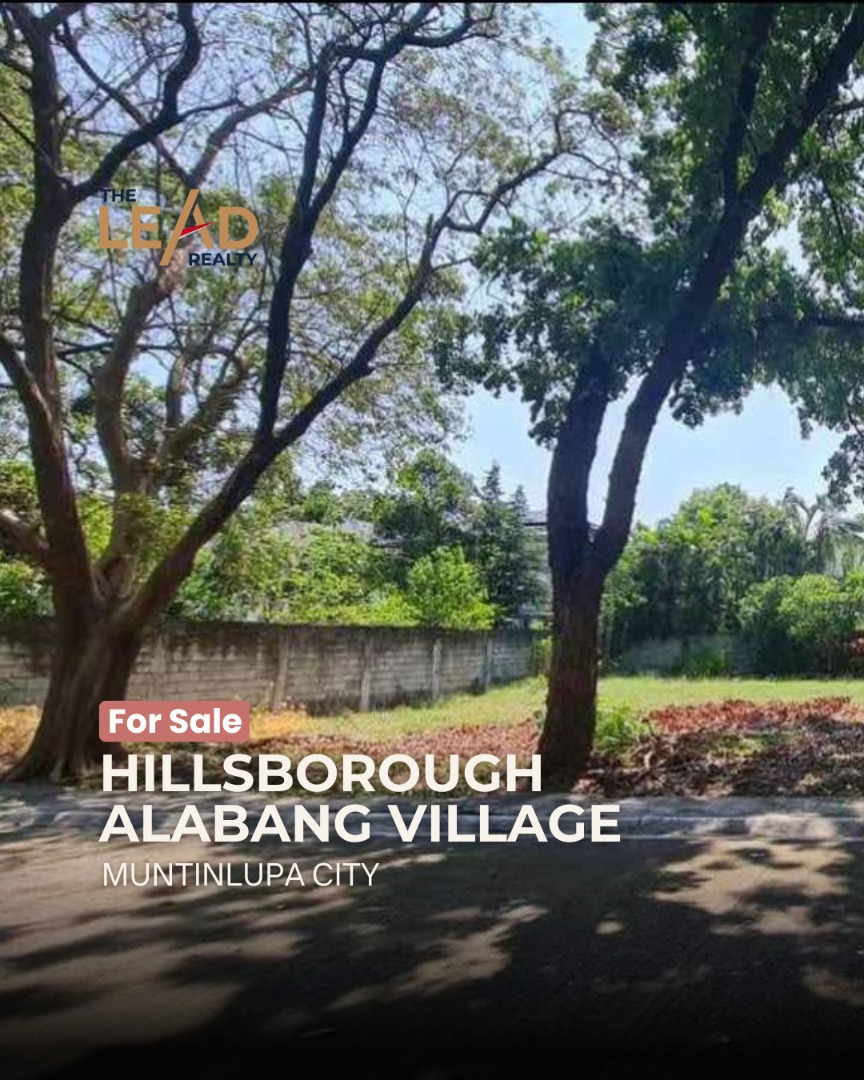 Hillsborough Alabang lot for sale 731 sqm corner lot near Ayala Alabang Village Alabang Hills ...