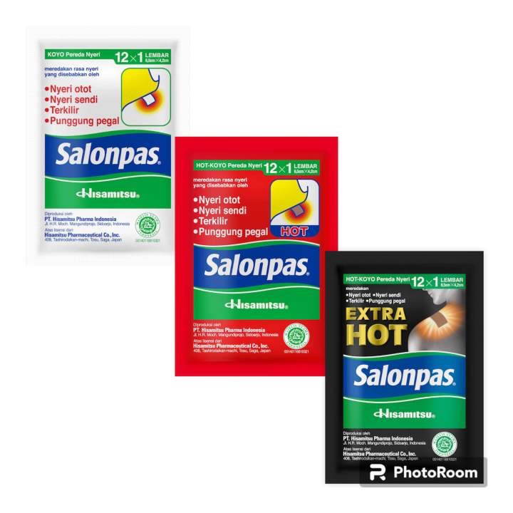 HOT Salonpas GEL-Patch (RED AND BLACK AVAILABLE) HOT AND EXTRA HOT ...