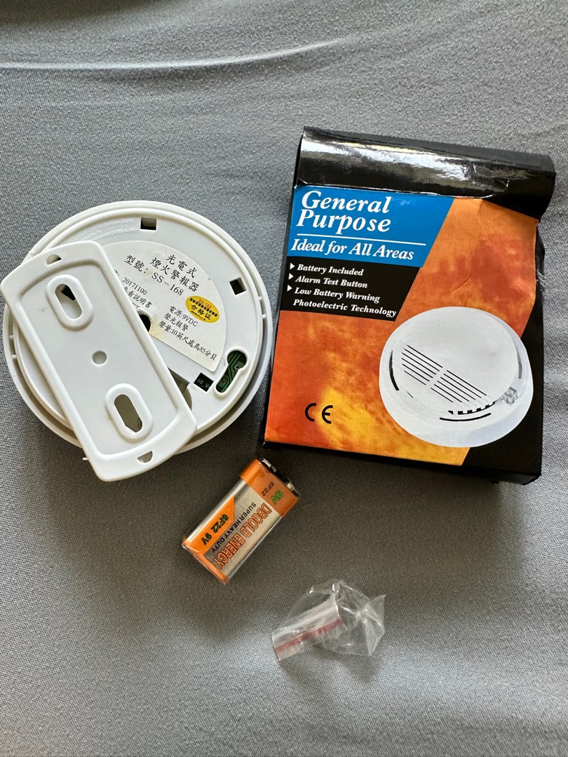 Household Fire detector Small Battery Operated Kitchen Alarm Home Alarm ...