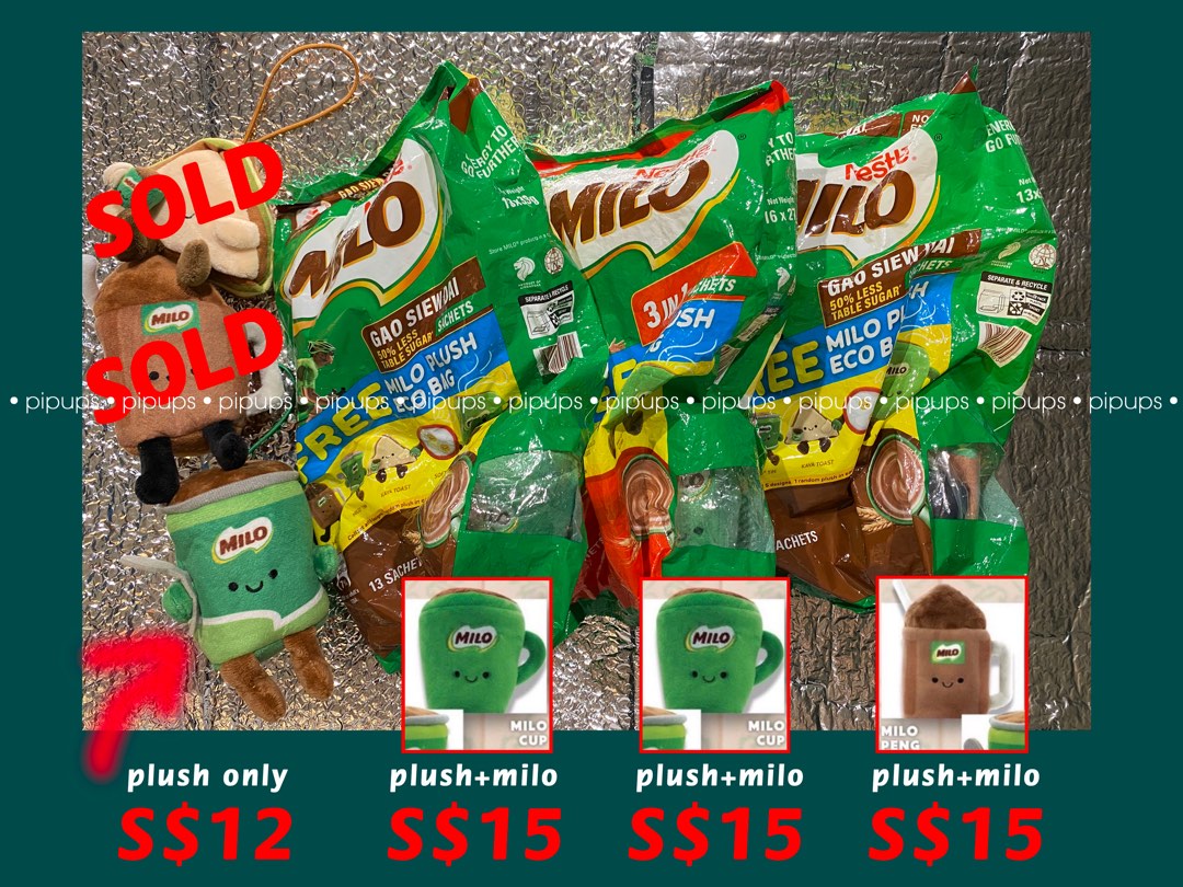 (JUNE SALE) Milo plush: Tin, Cup & Peng, Hobbies & Toys, Toys & Games ...