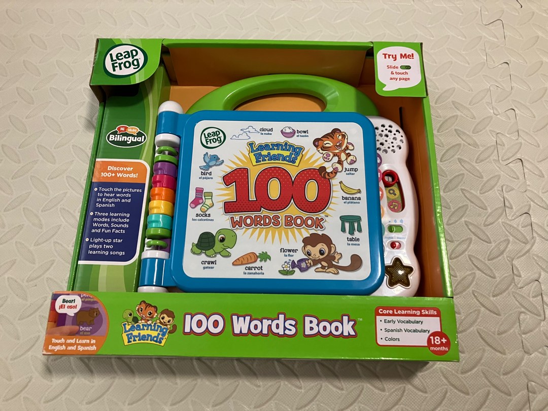 Leapfrog Learning Friends 100 Words Book, Babies & Kids, Infant ...