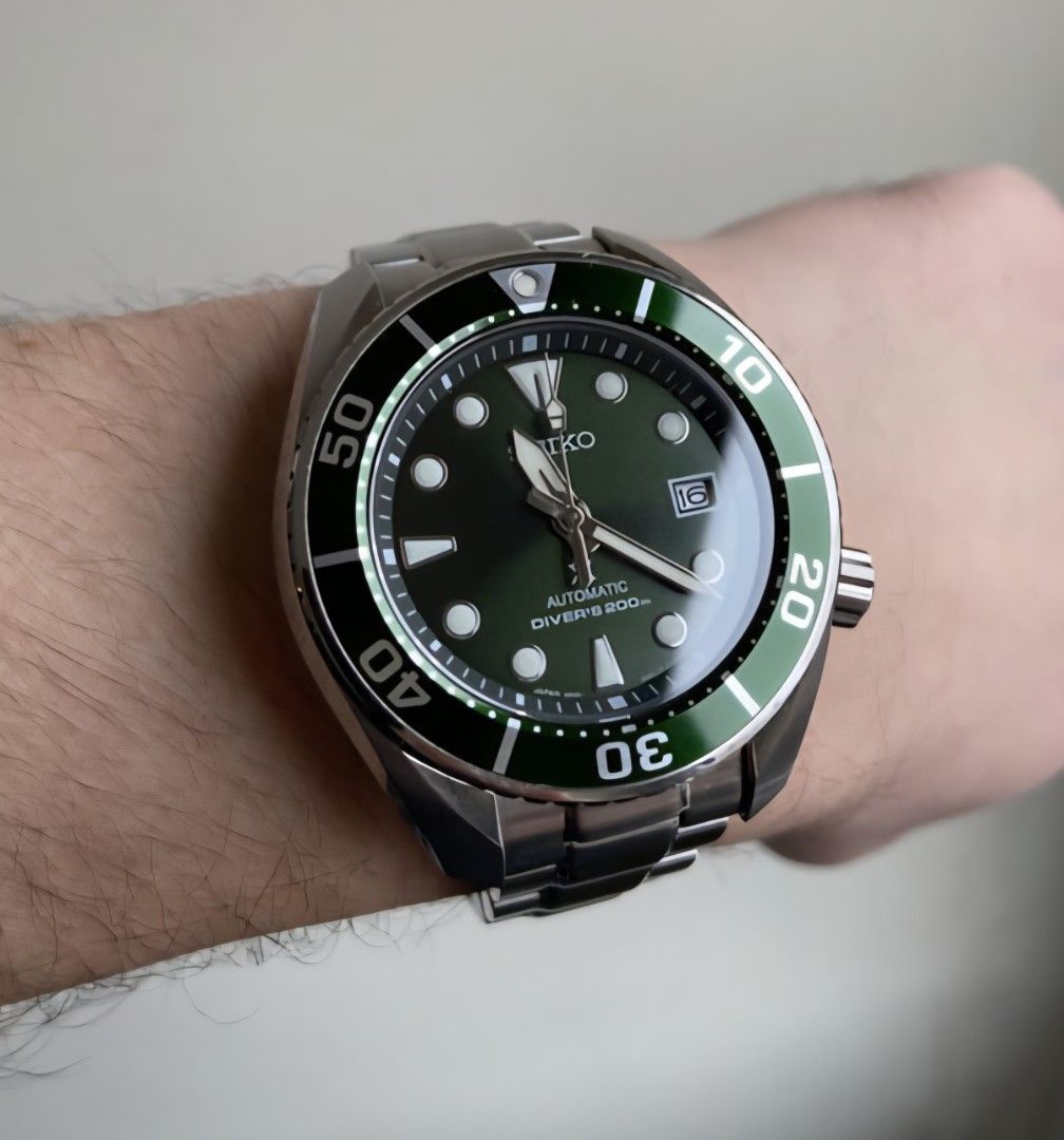 *Lowest Price*SEIKO PROSPEX SUMO Men's SPB103 Automatic 24 Jewels Green ...