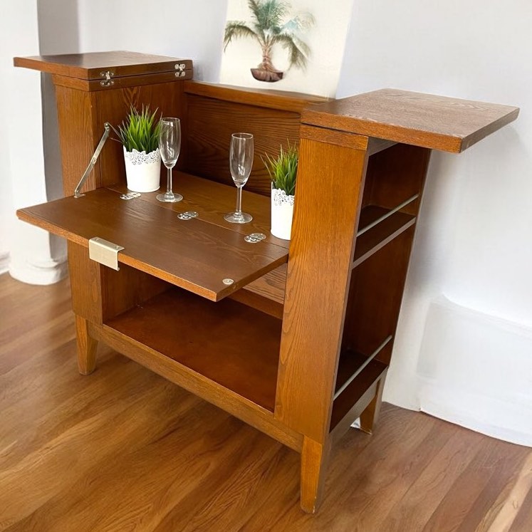 Crate and Barrel Mini Bar counter table Cabinet, Furniture & Home ...