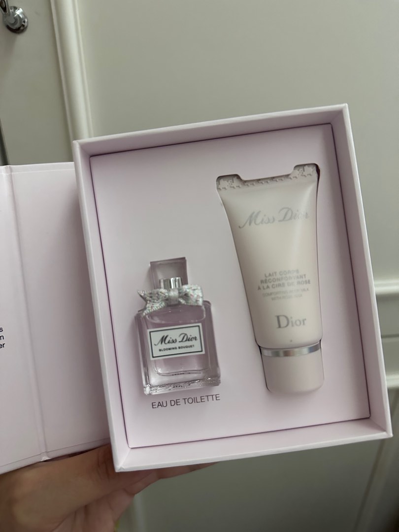 Miss Dior Blooming Bouquet and Body Milk Lotion Miniature Box Set Brand ...