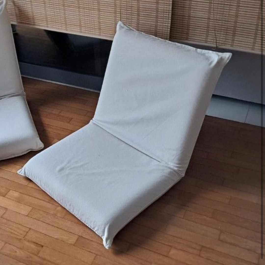 Muji floor chair cushioned, large, Furniture & Home Living, Furniture ...