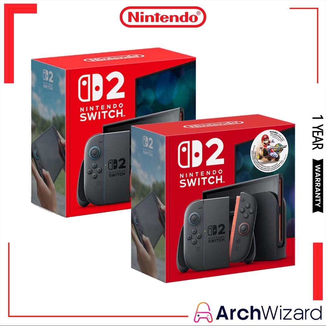 NS2 Nintendo Switch 2 Mario Kart World Bundle - Handheld Gaming Console ...